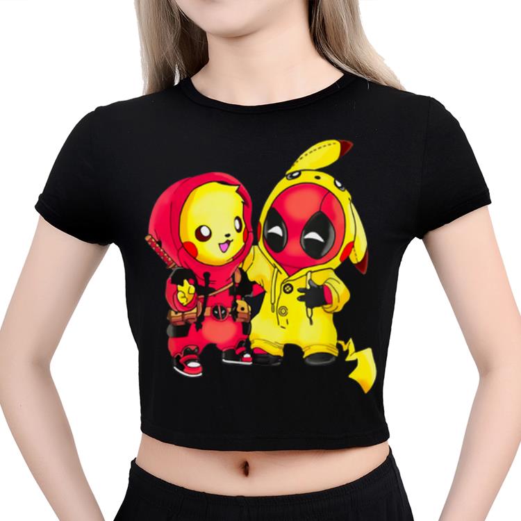 Premium Pikapool Cute Pikachu Chibi Deadpool shirt, hoodie, sweater ...