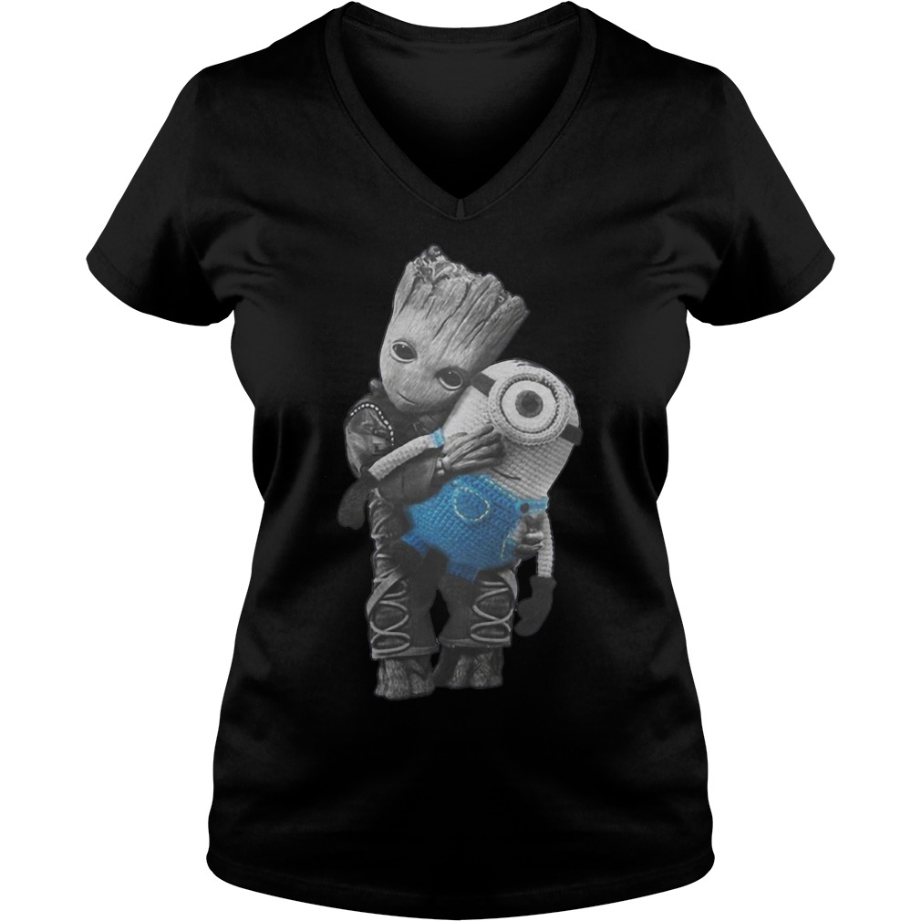Baby Groot Hugs Minion T-Shirt, hoodie, sweater, longsleeve t-shirt
