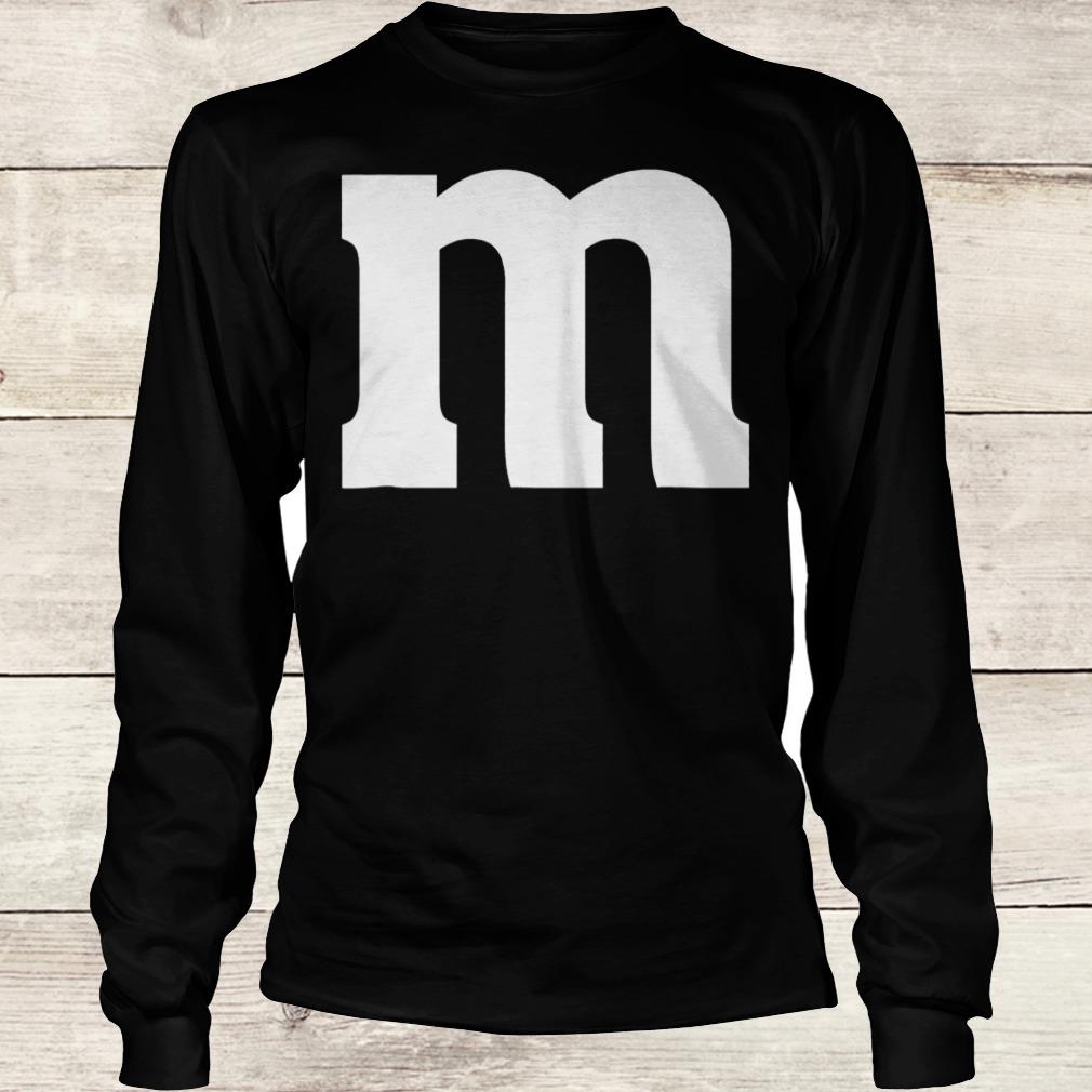 Letter m lower case alphabet costume shirt, hoodie, sweater, longsleeve ...
