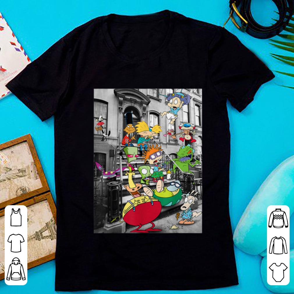 Official Nickelodeon Classic Nicktoons Hanging On Stoop shirt, hoodie ...