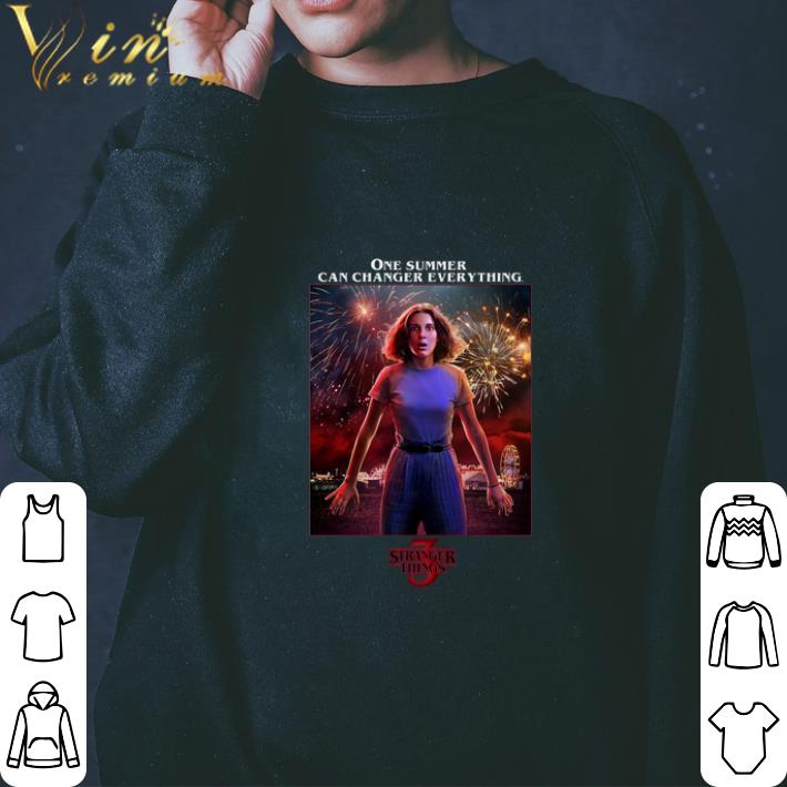 Pretty Eleven One Summer Can Change Everything Stranger Things 3 shirt, hoodie, sweater ...