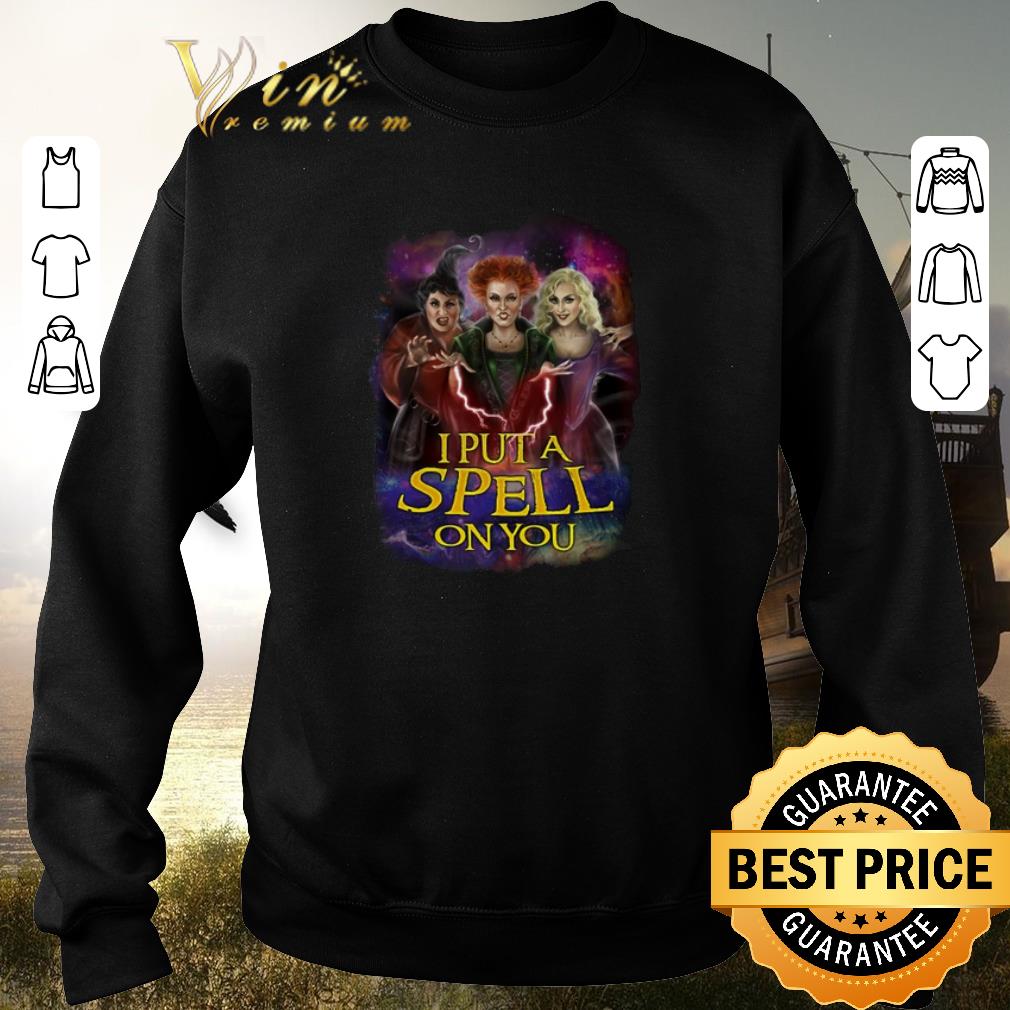 Top I put a spell on you Hocus Pocus shirt sweater, hoodie, sweater ...