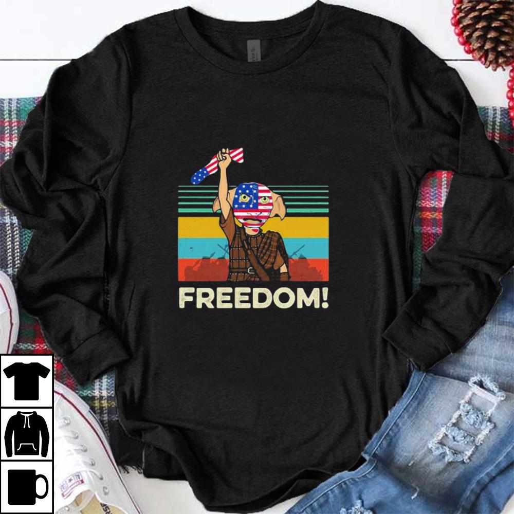 Awesome Vintage Dobby Harry Potter Freedom American Flag shirt, hoodie ...