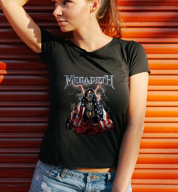 Original Megadeth American Flag Iron Maiden shirt, hoodie, sweater ...