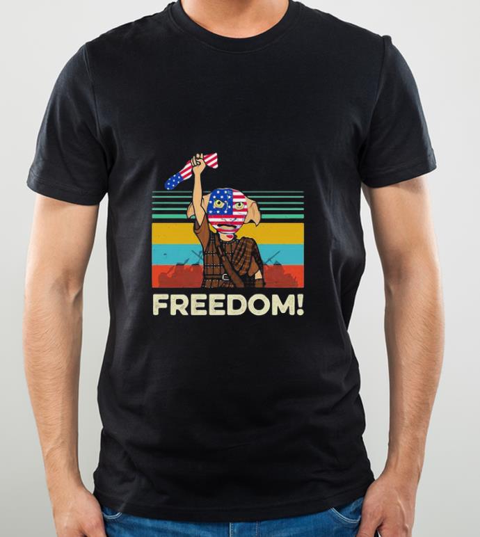 Awesome Vintage Dobby Harry Potter Freedom American Flag shirt, hoodie ...