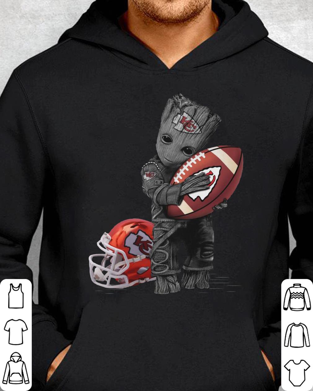 Nice Baby Groot hug Kansas City Chiefs shirt, hoodie, sweater ...