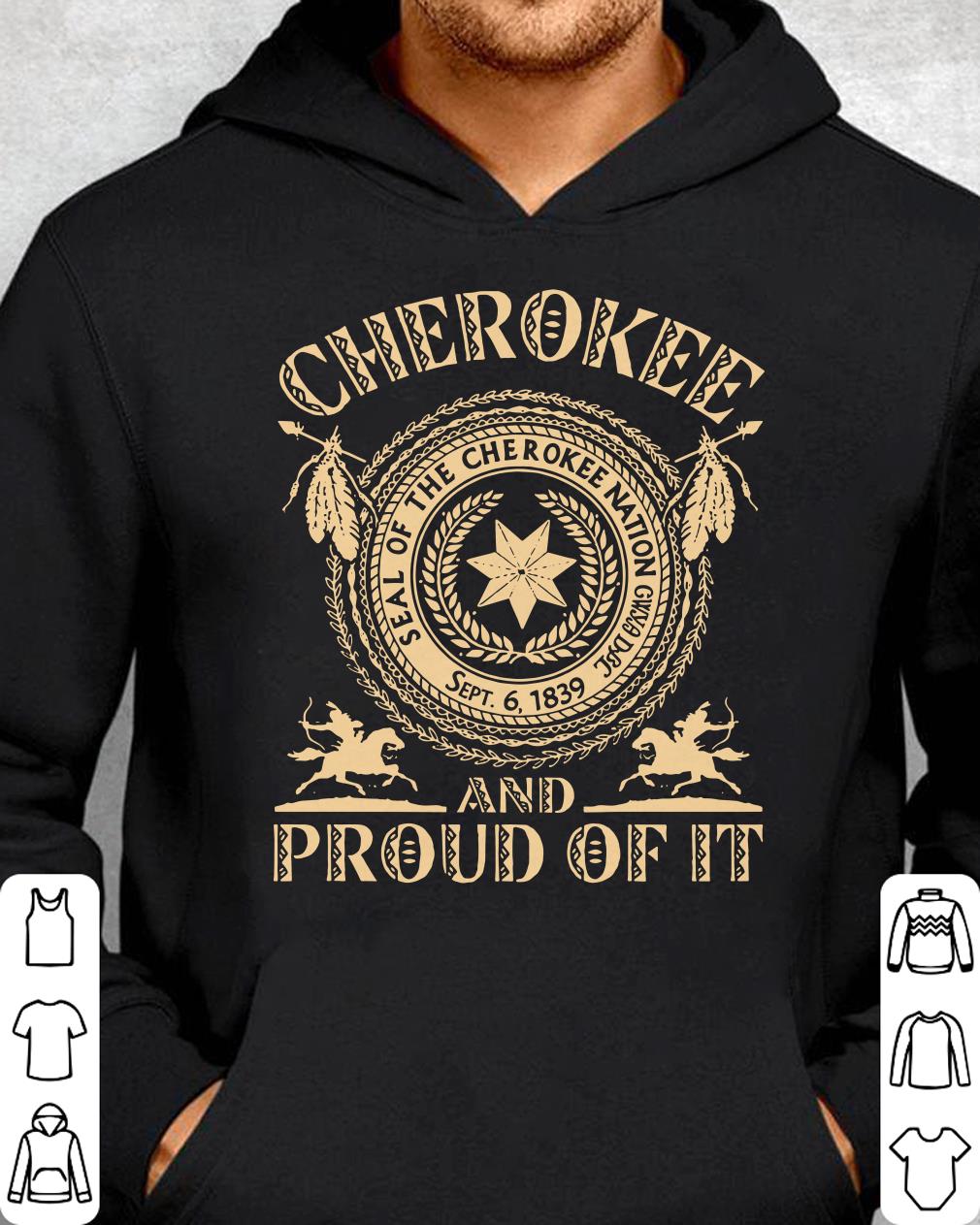 Official Seal of the cherokee nation Cherokee and proud of it shirt ...