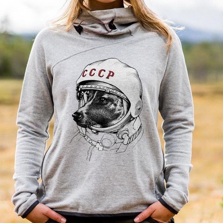Awesome Laika space traveler CCCP shirt, hoodie, sweater, longsleeve t ...