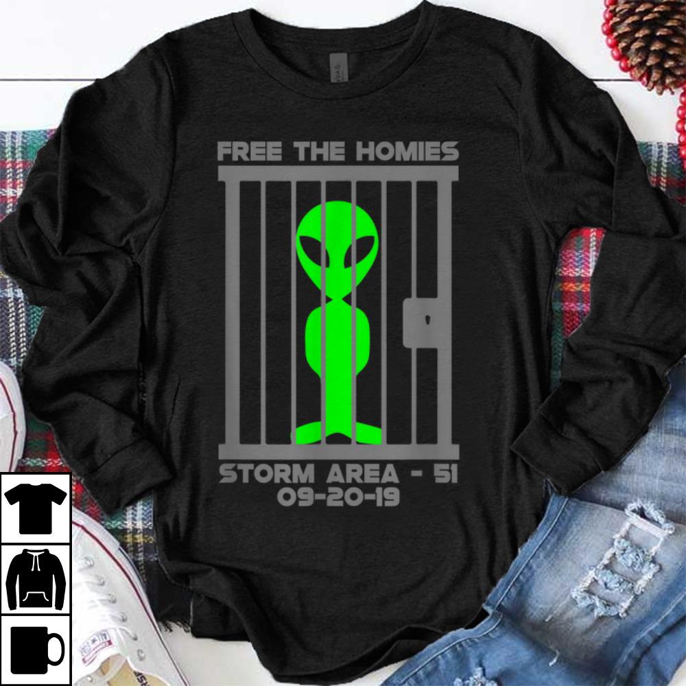 Premium trend Free The Homies Area 51 Alien shirt, hoodie, sweater ...
