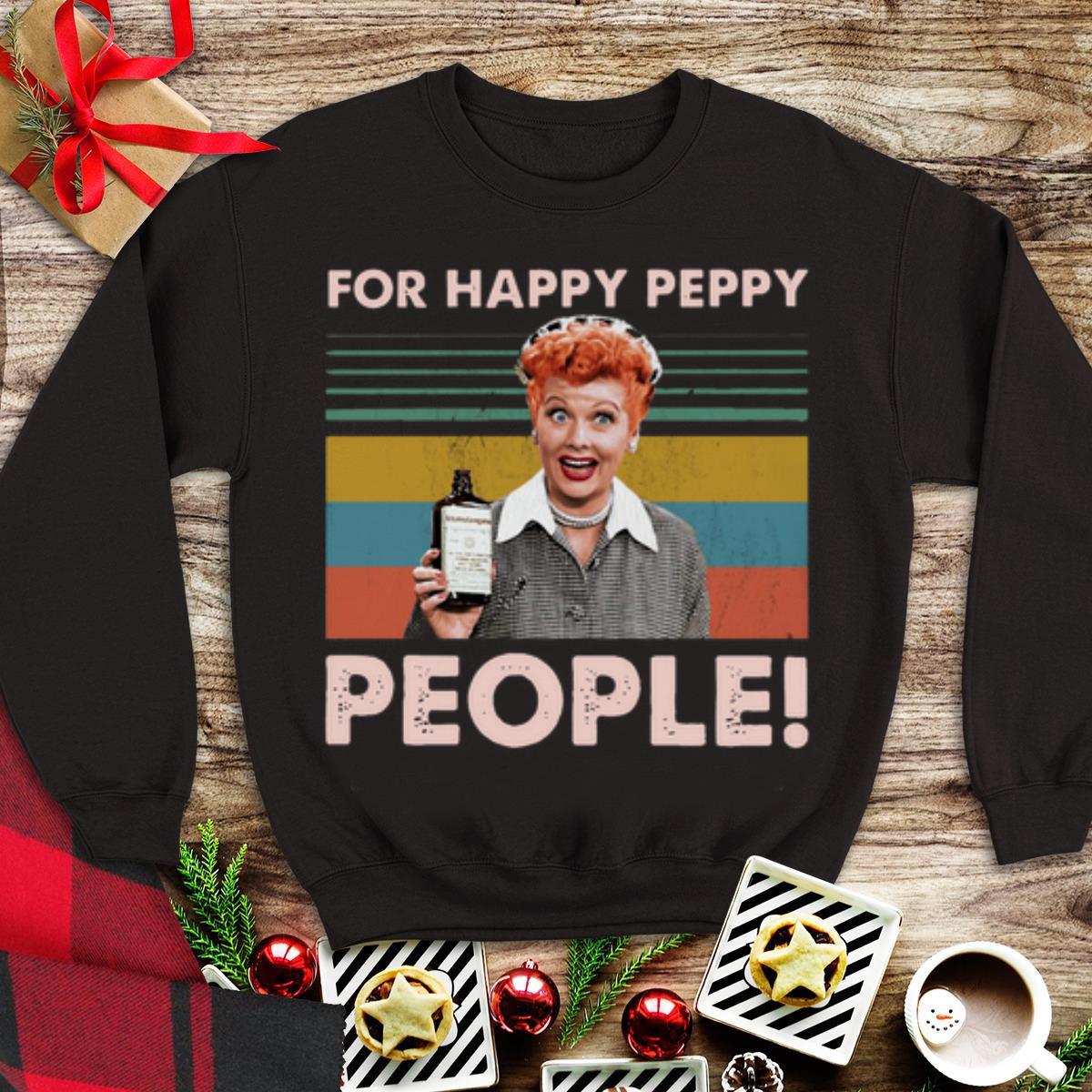 Awesome Vintage Lucy For Happy peppy People shirt, hoodie, sweater ...