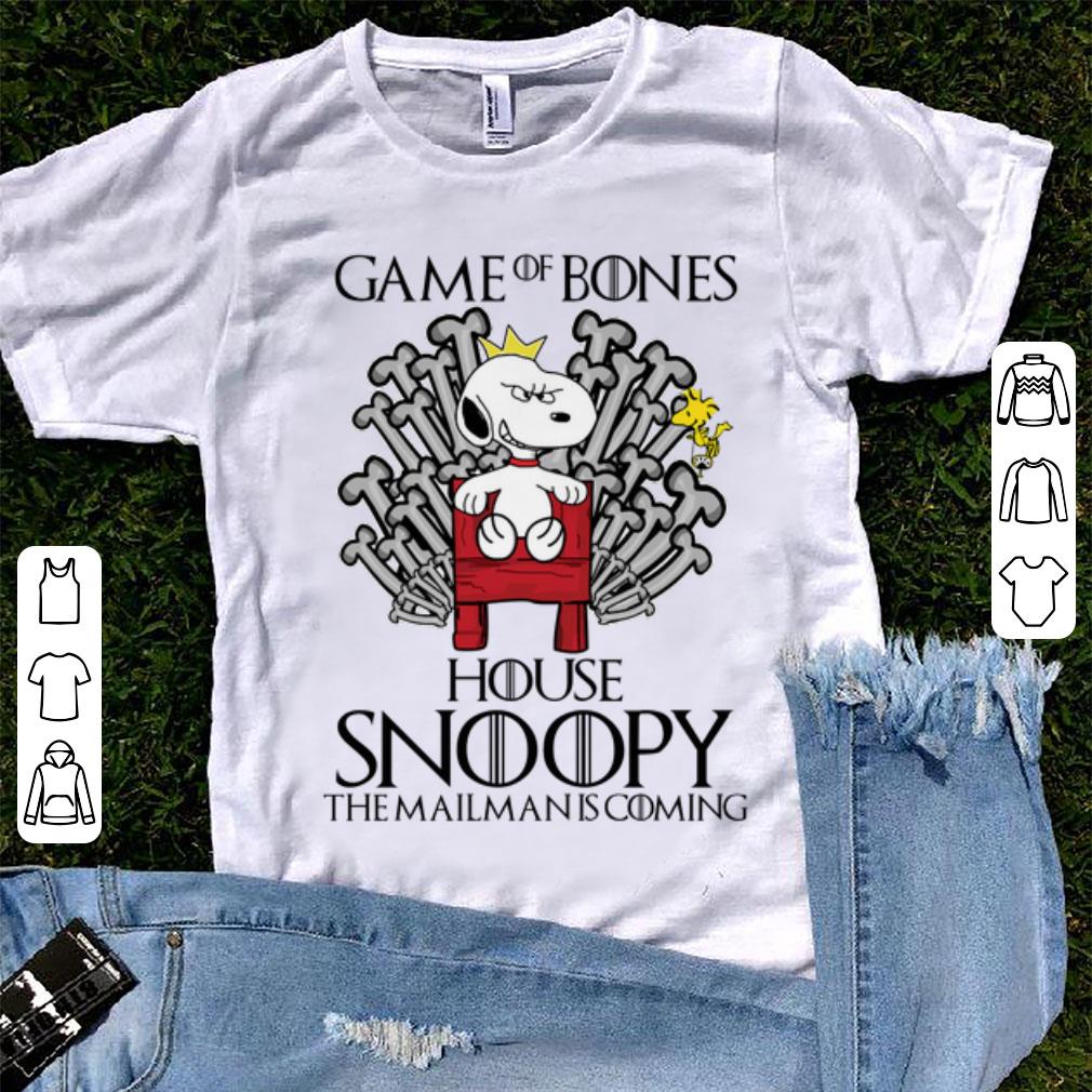 Premium The Mailman Is Coming Game Of Bones House Snoopy shirt, hoodie ...