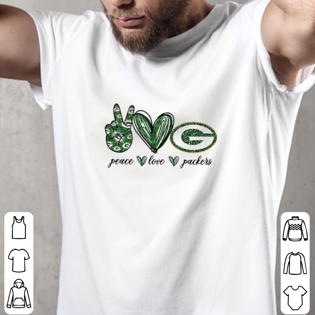 Peace Love Green Bay Packers logo shirt, hoodie, sweater, longsleeve t ...