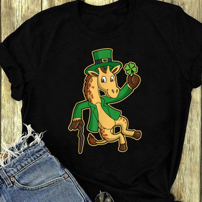 Top St Patricks Day Irish Giraffe Leprechaun shirt, hoodie, sweater ...
