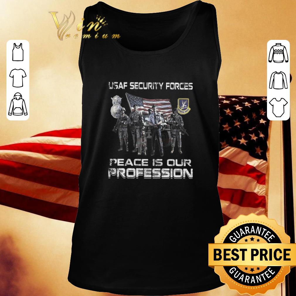 Official USAF security force peace is our profession American flag ...
