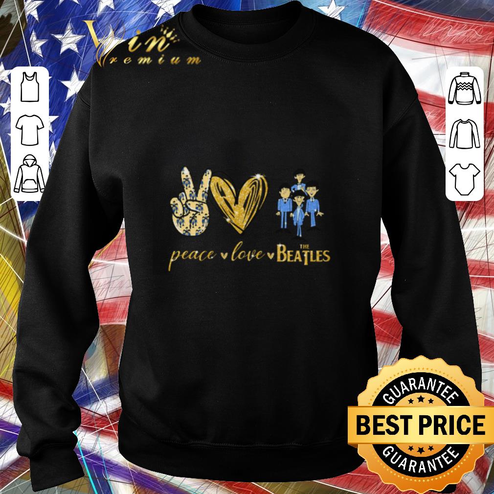 Nice Glitter Peace love The Beatles shirt, hoodie, sweater, longsleeve ...