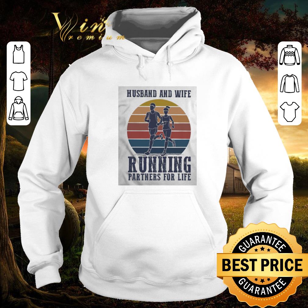 Awesome Vintage Husband And Wife Running Partners For Life shirt ...