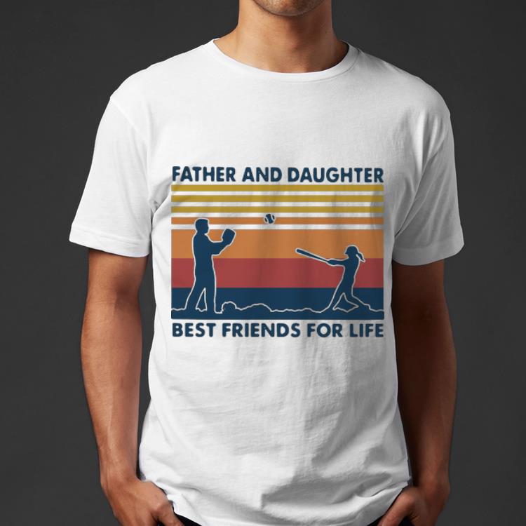Hot Vintage Softball Father And Daughter Best Friends For Life shirt ...