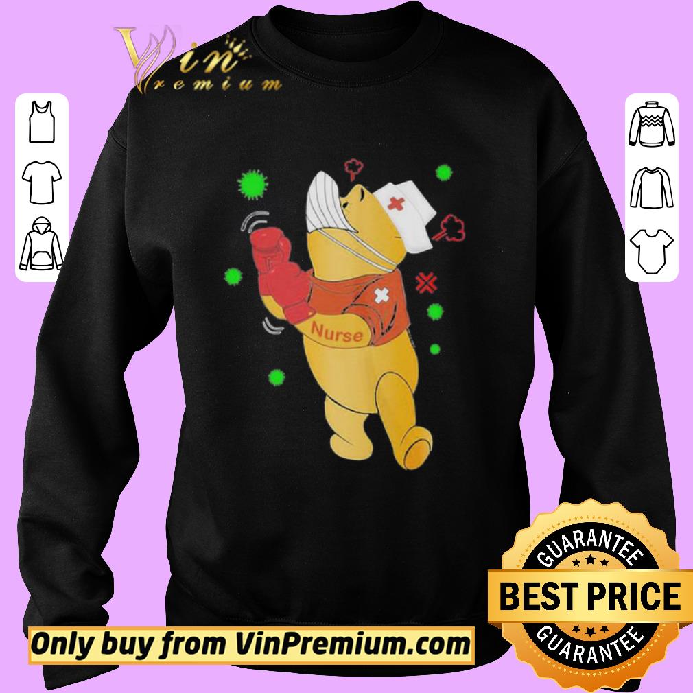 Nice Strong Pooh bear nurse boxing Covid-19 shirt, hoodie, sweater ...