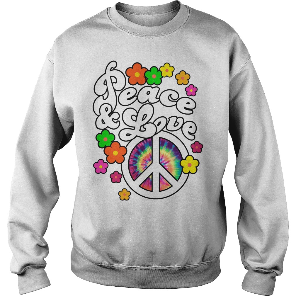 Peace And Love Tie Dye Peace Shirt, hoodie, sweater, longsleeve t-shirt