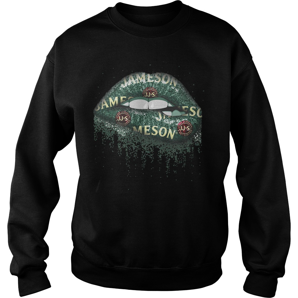 Jameson Whiskey kiss sweat lips shirt, hoodie, sweater, longsleeve t-shirt