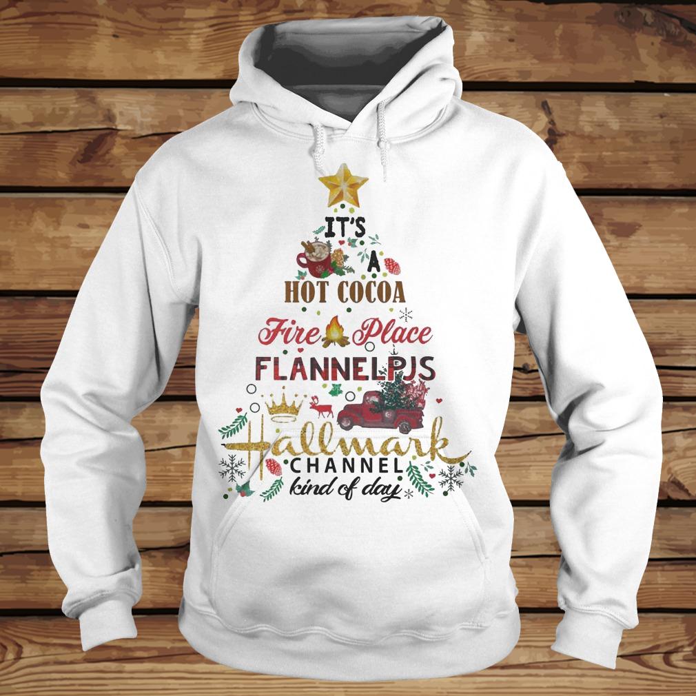 Christmas Tree It's Hot Coca Fire Place Flannel PJS Hallmark Channel ...