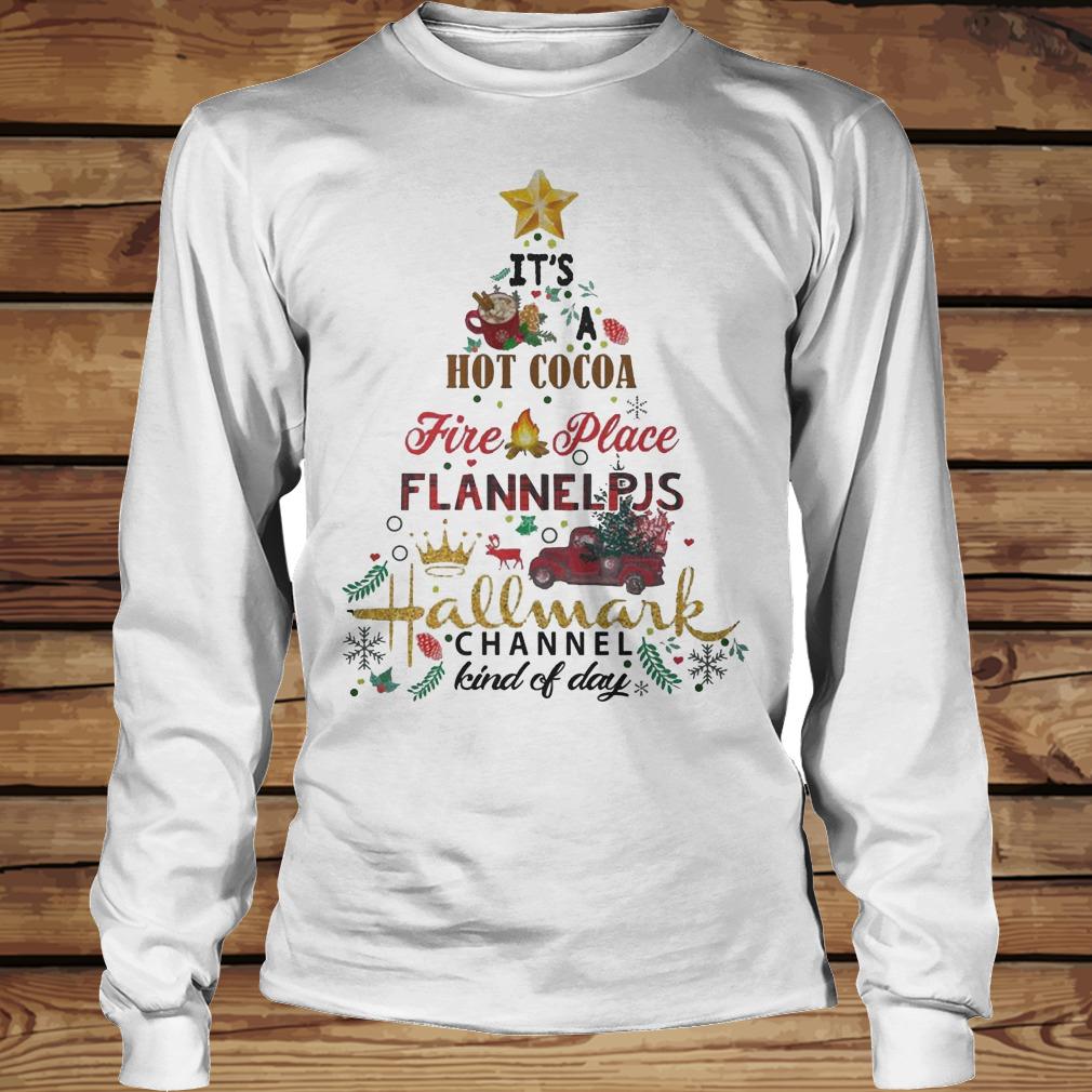 Christmas Tree It's Hot Coca Fire Place Flannel PJS Hallmark Channel ...