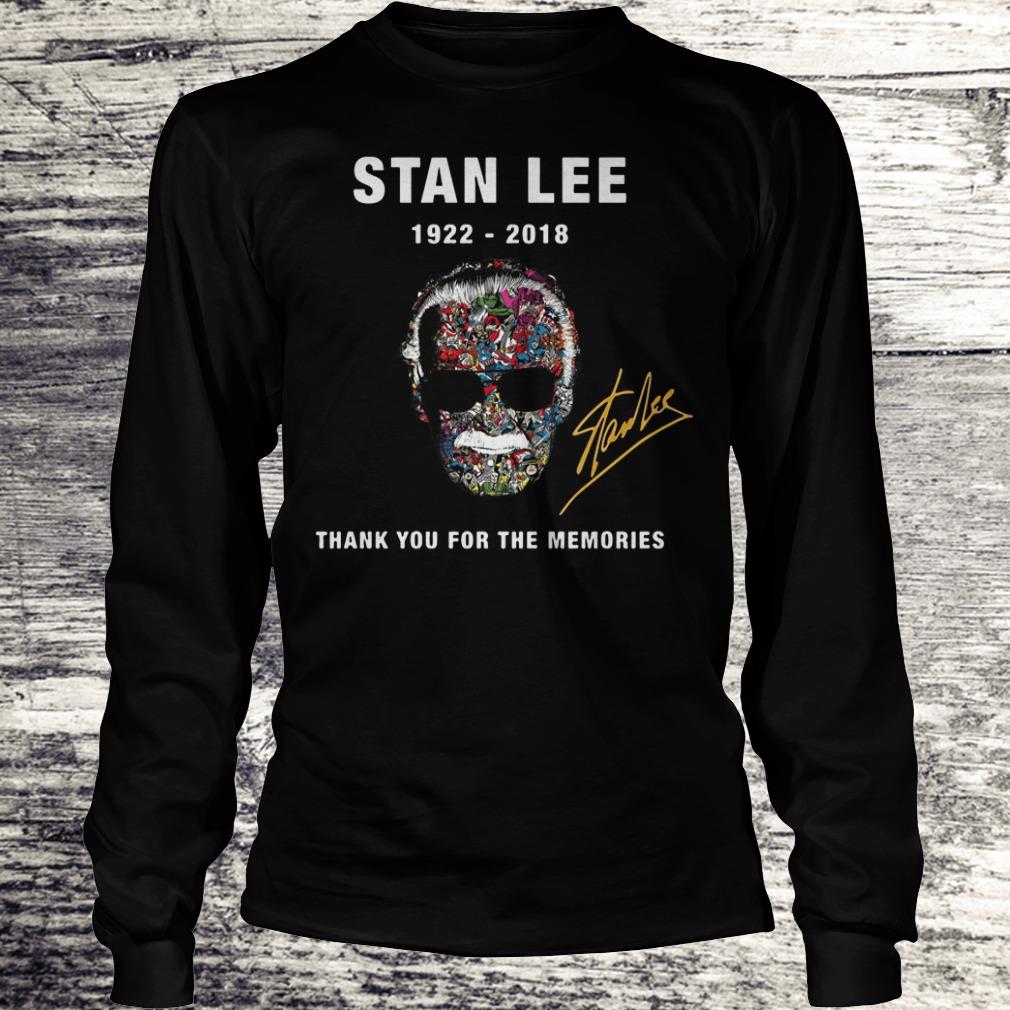 Original Stan Lee Thank You For The Memories Shirt Hoodie Sweater
