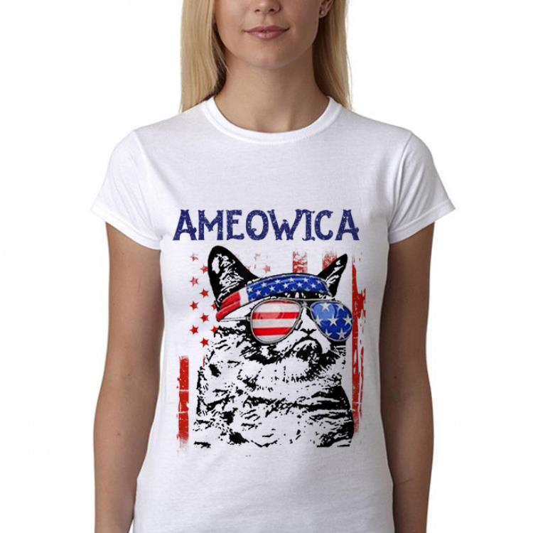 Original 4th Of July Meowica Cat American Flag Glasses Funny shirt ... Original 4th Of July Meowica Cat American Flag Glasses Funny shirt ...