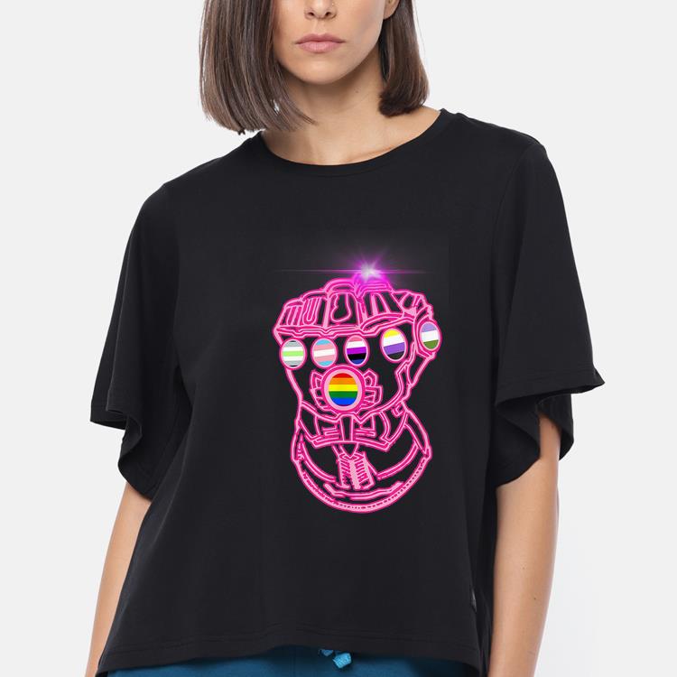 Pretty LGBT Inclusivity Gauntlet Popular LBGT shirt, hoodie, sweater ...