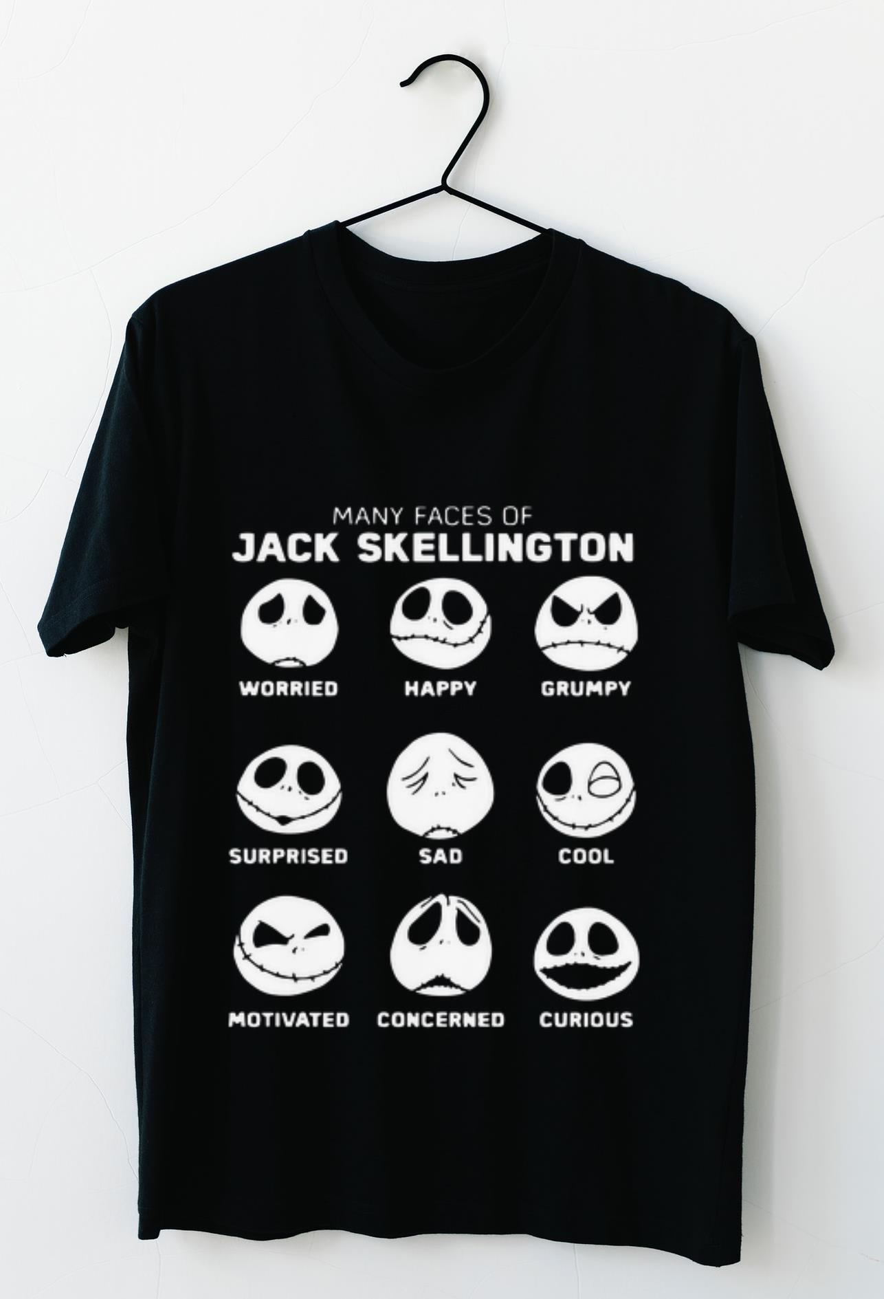 Original Faces Emotion Many Faces Of Jack Skellington shirt, hoodie ...