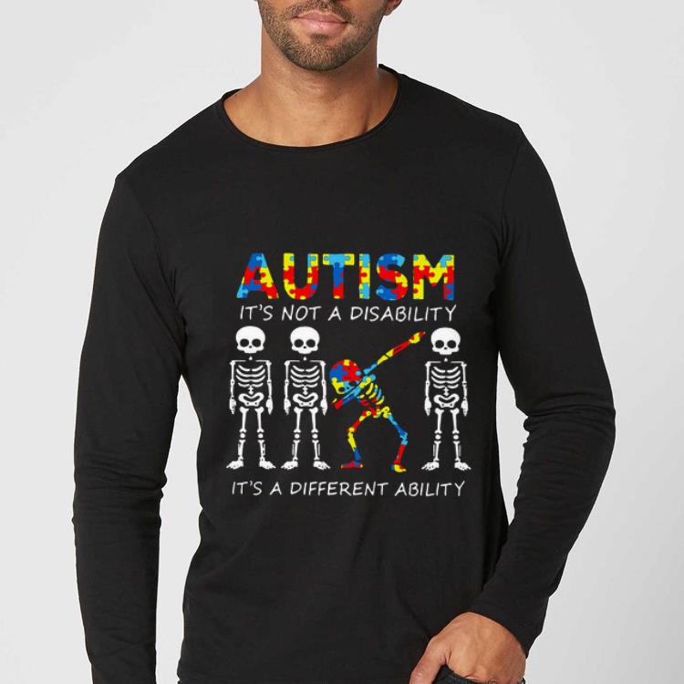 Premium Skeleton Autism it’s not a disability it’s a different ability ...