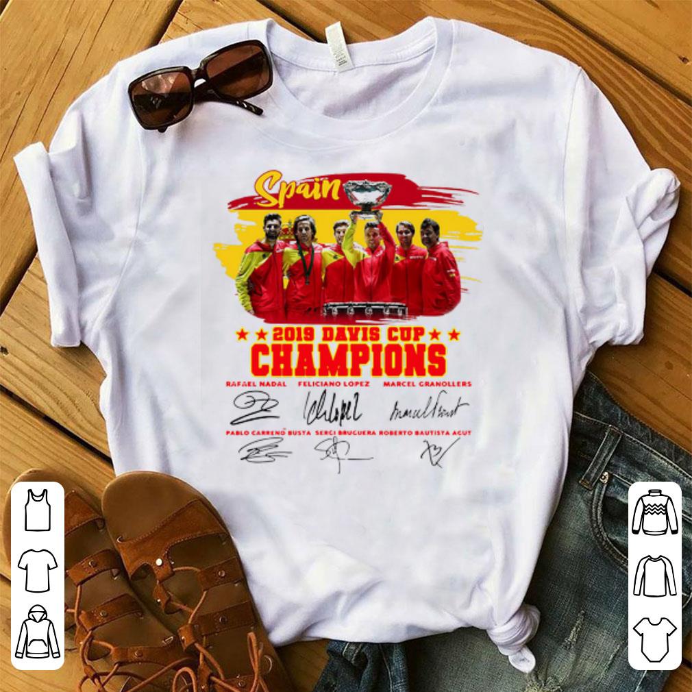 Premium Spain 2019 Davis Cup Champions Players Signatures shirt, hoodie ...