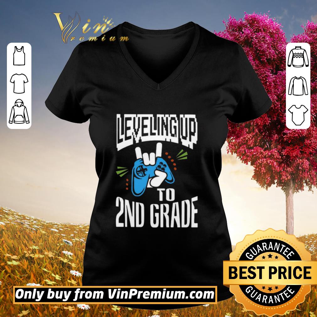 Official Leveling Up To 2ND Grade shirt, hoodie, sweater, longsleeve t ...