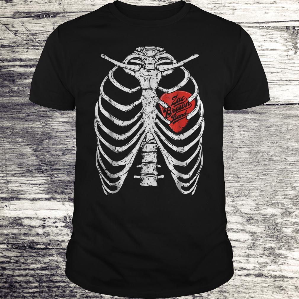 Hot Halloween Zac Brown Band skeleton rib cage Shirt, hoodie, sweater ...