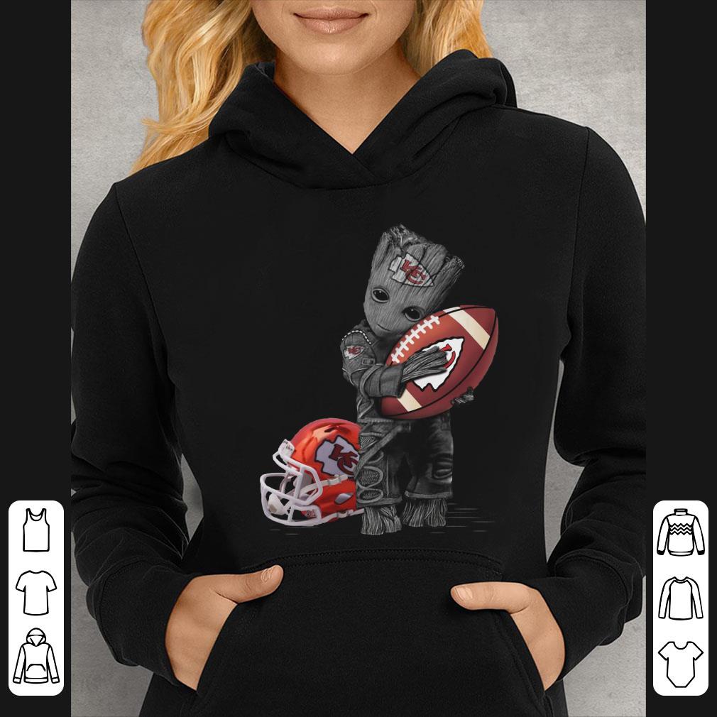 Premium Baby Groot hug Kansas City Chiefs shirt, hoodie, sweater ...