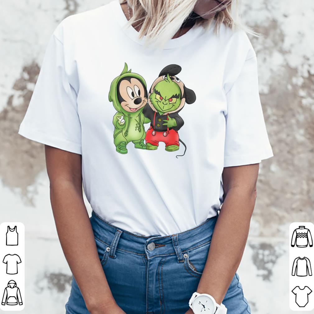 Premium Mickey Mouse and Grinch shirt, hoodie, sweater, longsleeve t-shirt