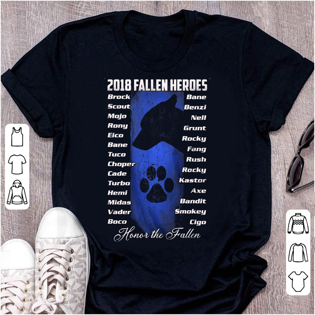 Original Honor the fallen 2018 Fallen Heroes shirt, hoodie, sweater ...