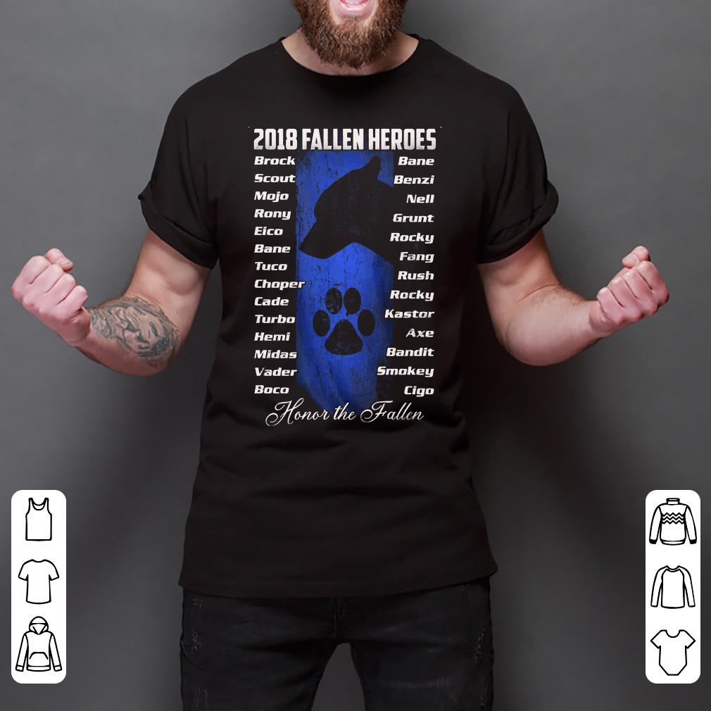 Original Honor the fallen 2018 Fallen Heroes shirt, hoodie, sweater ...
