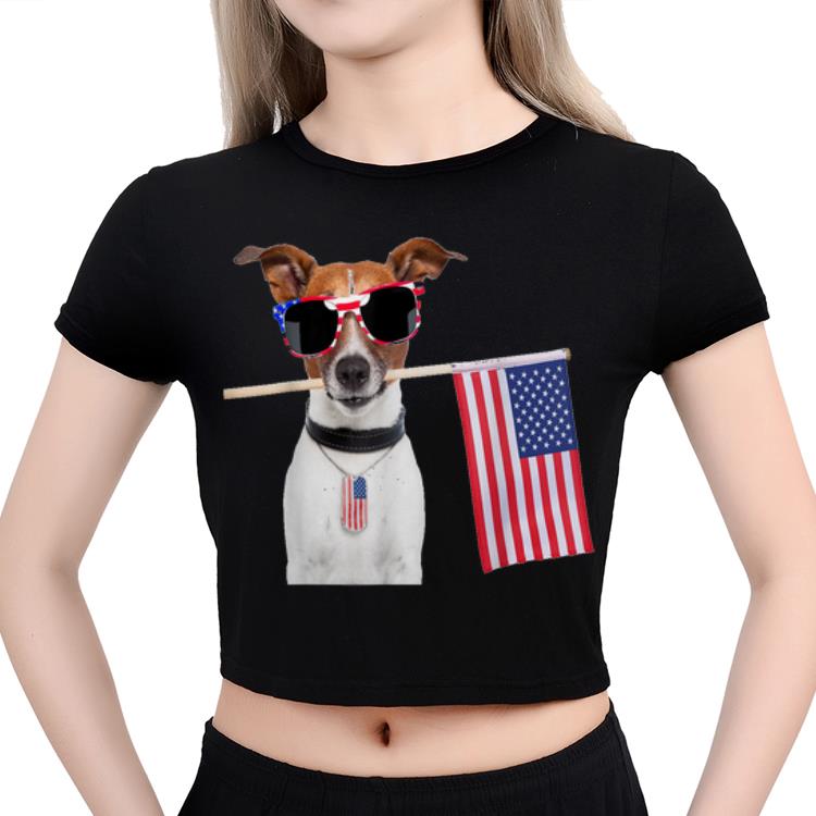 4th Of July American Flag Jack Russel Terrier Dog Tags shirt, hoodie ...