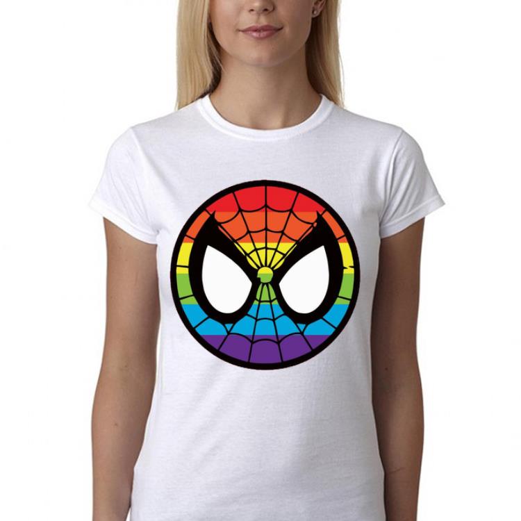 Official LGBT World Pride 2019 Rainbow Spider Man Mark shirt, hoodie ...