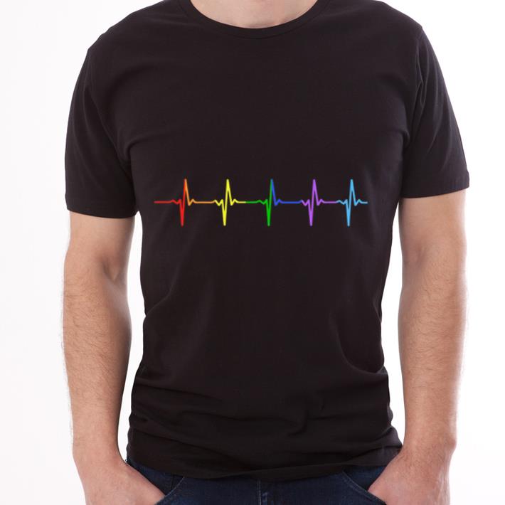 Official Gay Pride LGBT Heartbeat Pulse shirt, hoodie, sweater ...