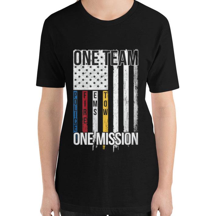 One team one mission shirt, hoodie, sweater, longsleeve t-shirt