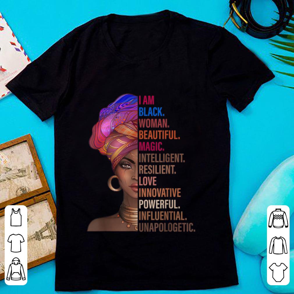 Nice I Am Black Woman Beautiful Magic Intelligent Black History Month ...