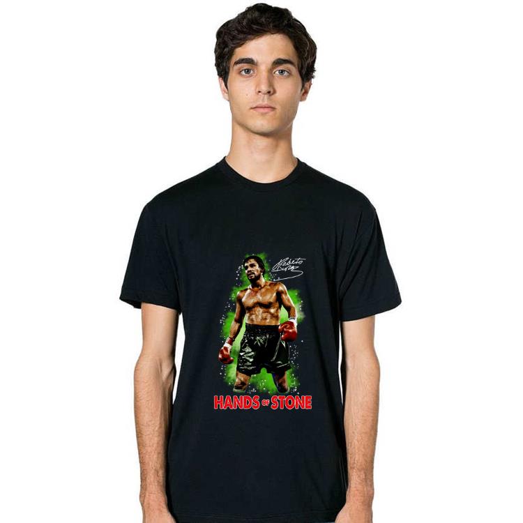 Top Roberto Duran Hand Of Stone Signature shirt, hoodie, sweater ...