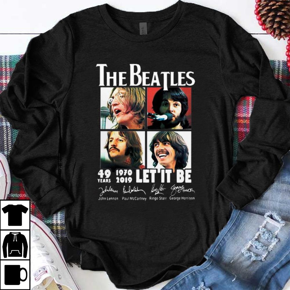 Pretty The Beatles 49 Years 1970-2019 Let It Be Signatures shirt ...