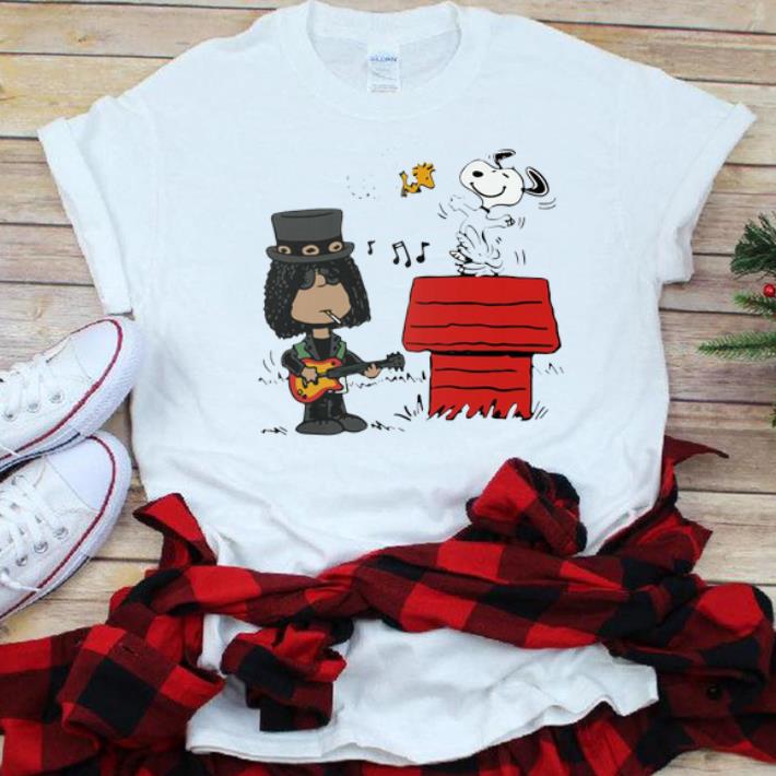 Funny The Peanuts Snoopy Woodstock and Slash shirt, hoodie, sweater ...