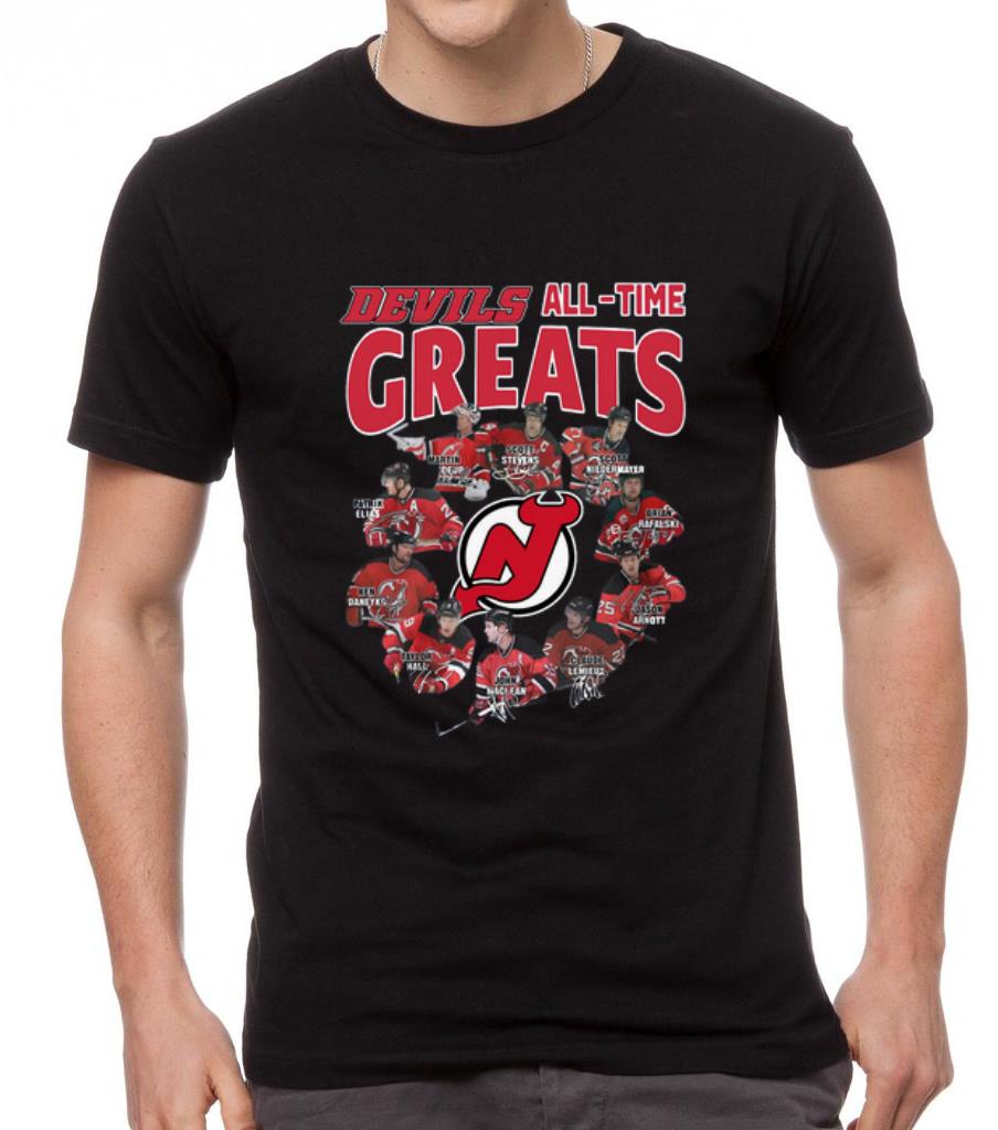 Original New Jersey Devils all time great players signatures shirt ...