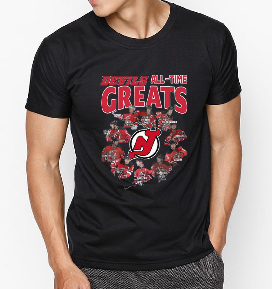 Original New Jersey Devils all time great players signatures shirt ...