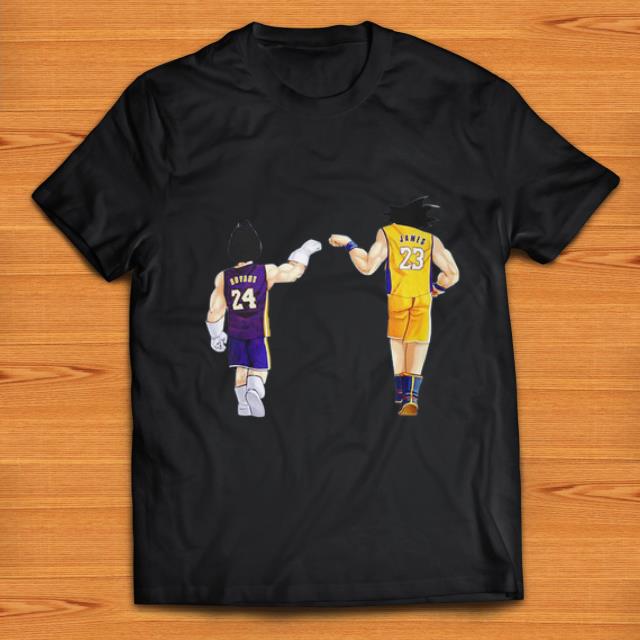 Pretty Vegeta Kobe Bryant and Goku Lebron James shirt, hoodie, sweater ...