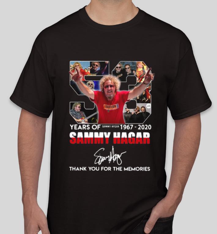 Official 53 Years Of Sammy Hagar Thank You For The Memories Signature ...